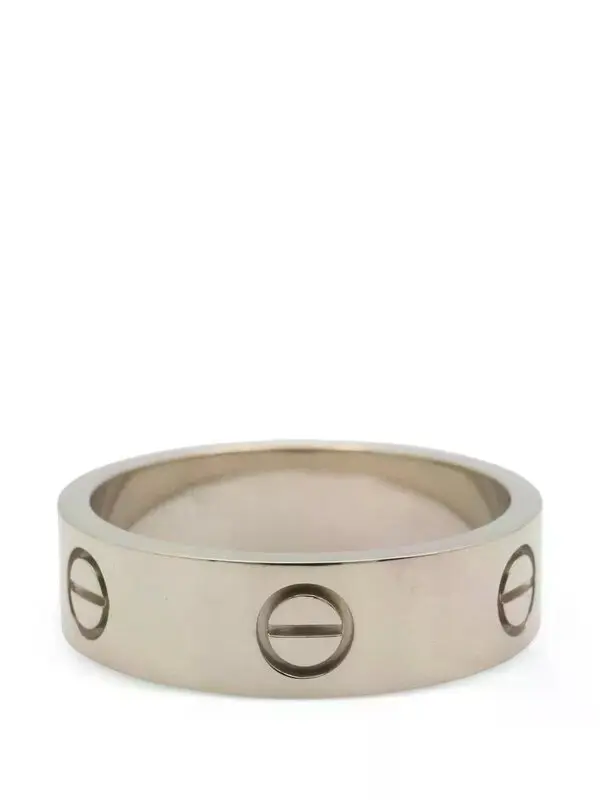 Cartier 18k White Gold Love Ring - Silver