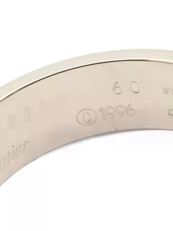 Cartier 18k White Gold Love Ring - Silver