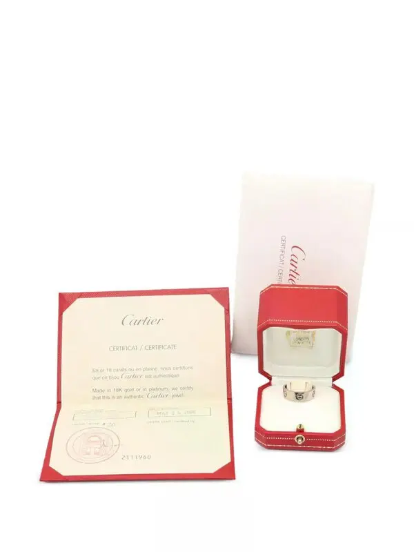 Cartier 18k White Gold Love Ring - Silver