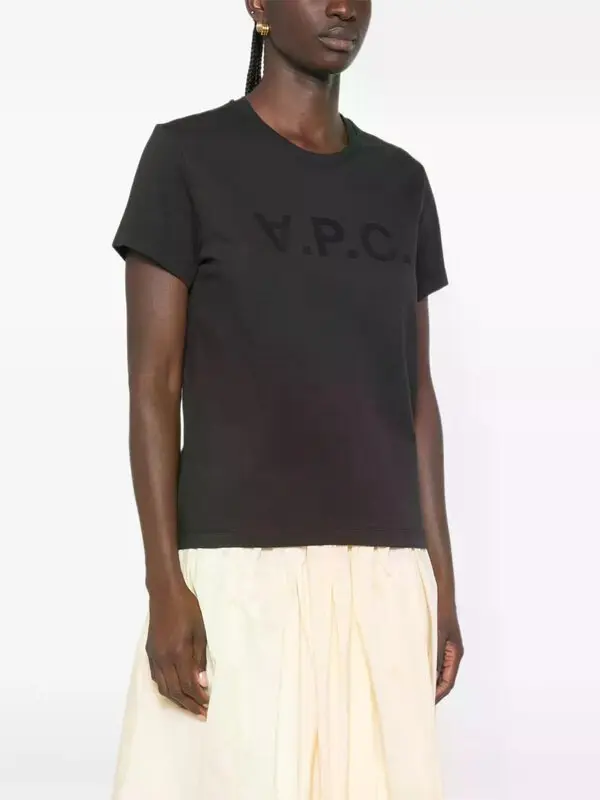 A.p.c. Logo Print T-shirt - Black