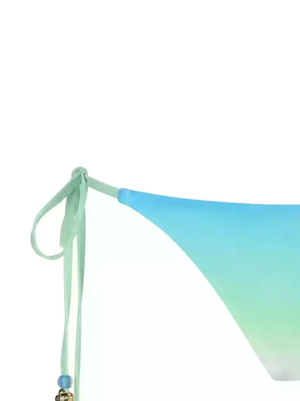 Casablanca Gradient Effect Bead-embellished Bikini Bottoms