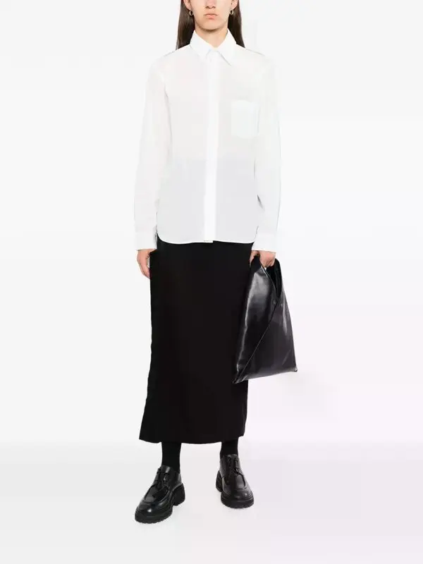 Yohji Yamamoto Detachable Collar Patch Pocket Shirt