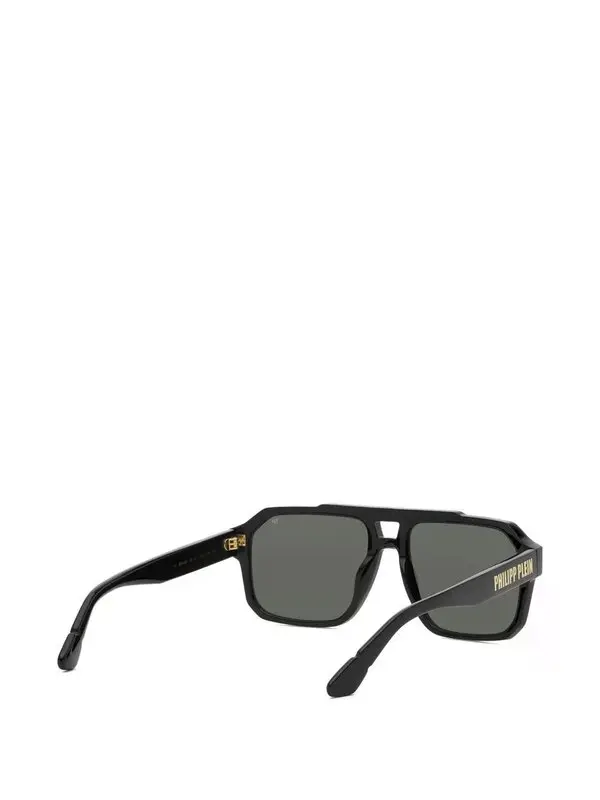 Philipp Plein Geometric Frame Sunglasses - Black