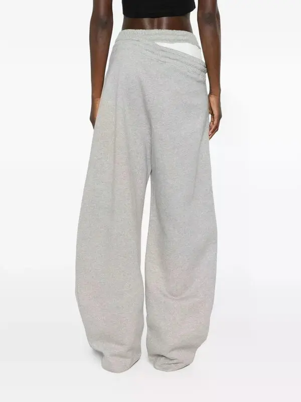 Attico Layered Waistband Drawstring Track Pants