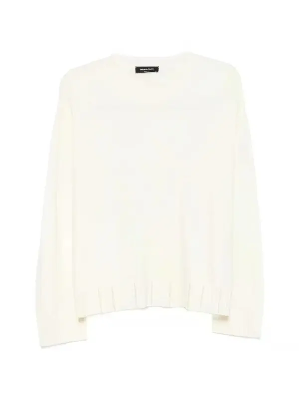Fabiana Filippi Ribbed-trim Crew-neck Sweater