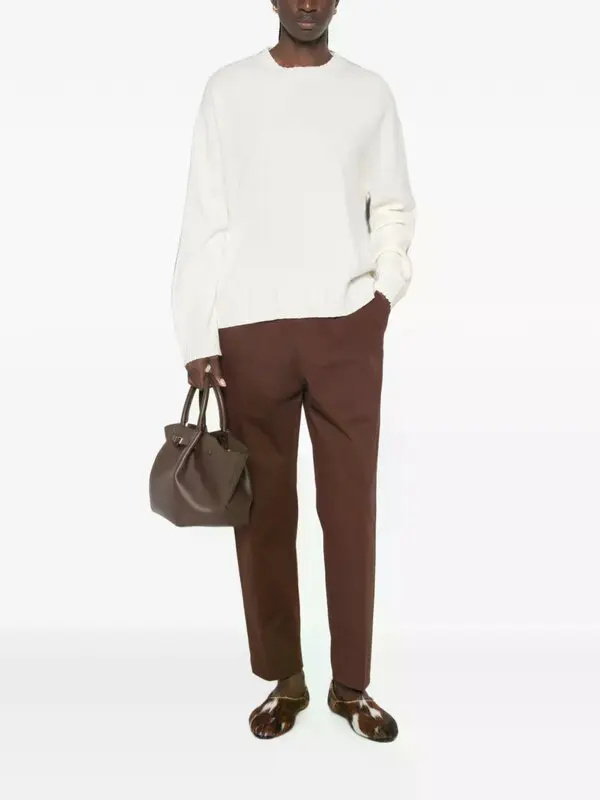Fabiana Filippi Ribbed-trim Crew-neck Sweater