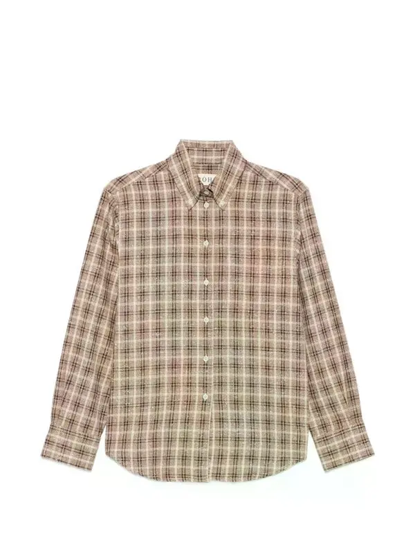 RÓHE Check-pattern Bouclé Shirt