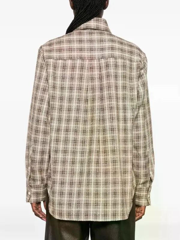 RÓHE Check-pattern Bouclé Shirt