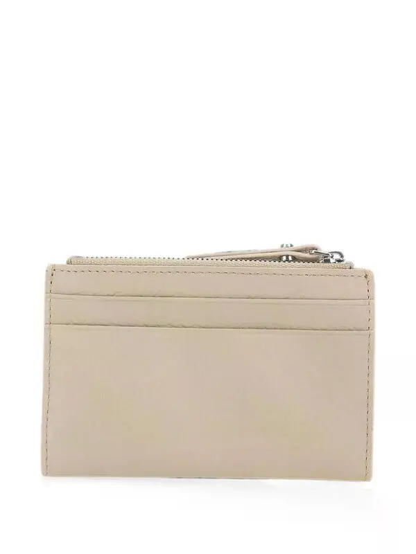 GIANNI CHIARINI Grained Leather Dollaro Wallet - Neutrals