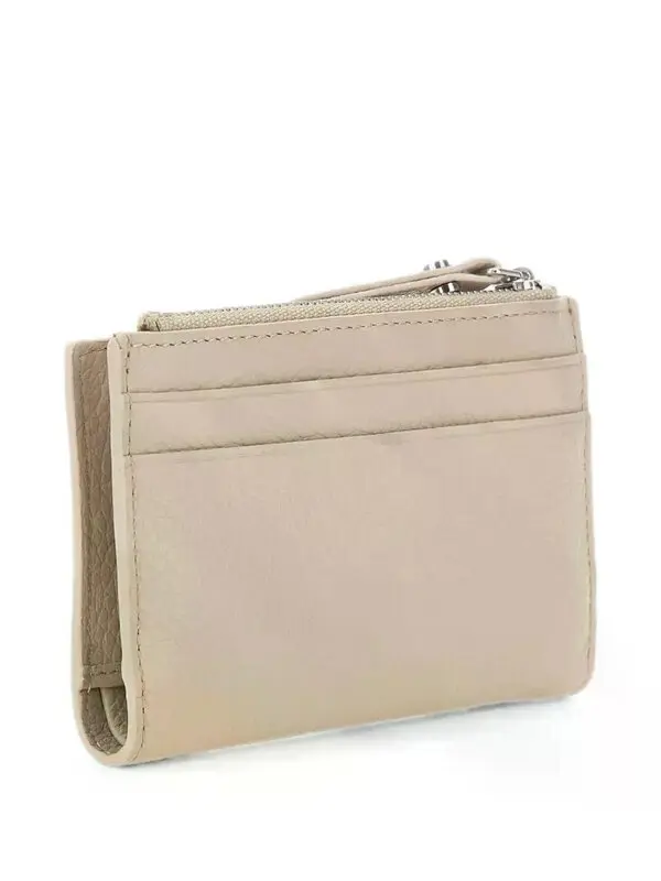 GIANNI CHIARINI Grained Leather Dollaro Wallet - Neutrals