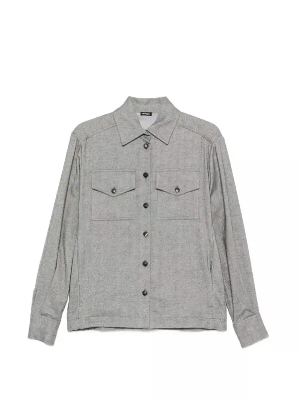 Kiton Herringbone Pocket Shirt