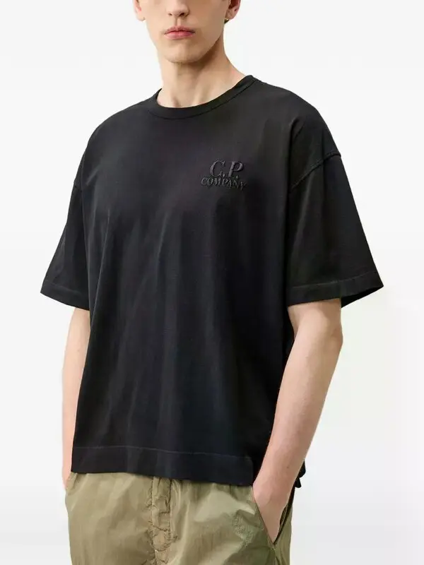 C.P. COMPANY Logo-embroidered T-shirt