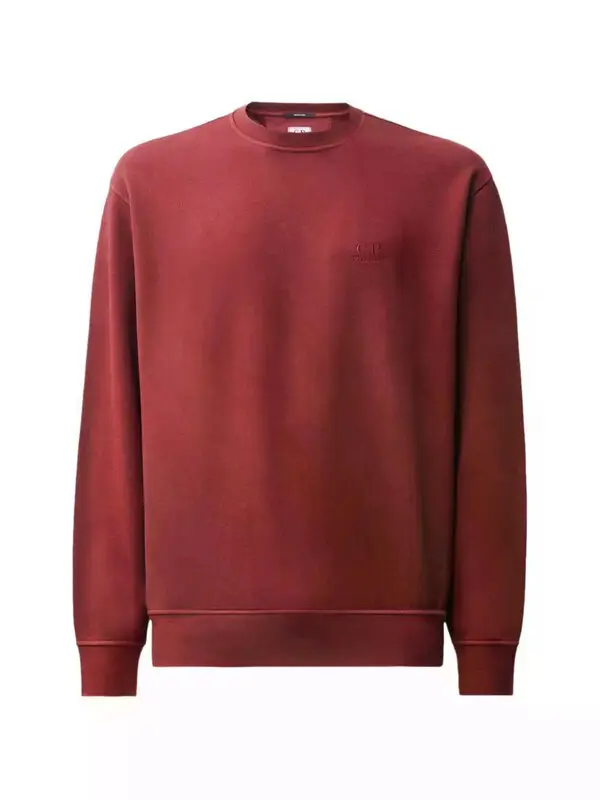 C.P. COMPANY Logo Embroidered Cotton Sweatshirt