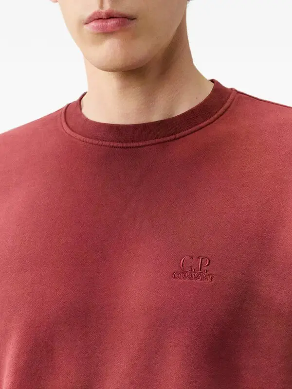 C.P. COMPANY Logo Embroidered Cotton Sweatshirt