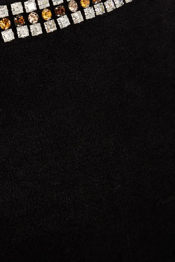 Sandro Crystalembellished Velour Midi Skirt