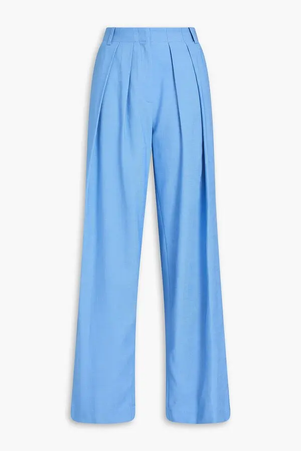 Maje Pleated Crepe Wideleg Pants