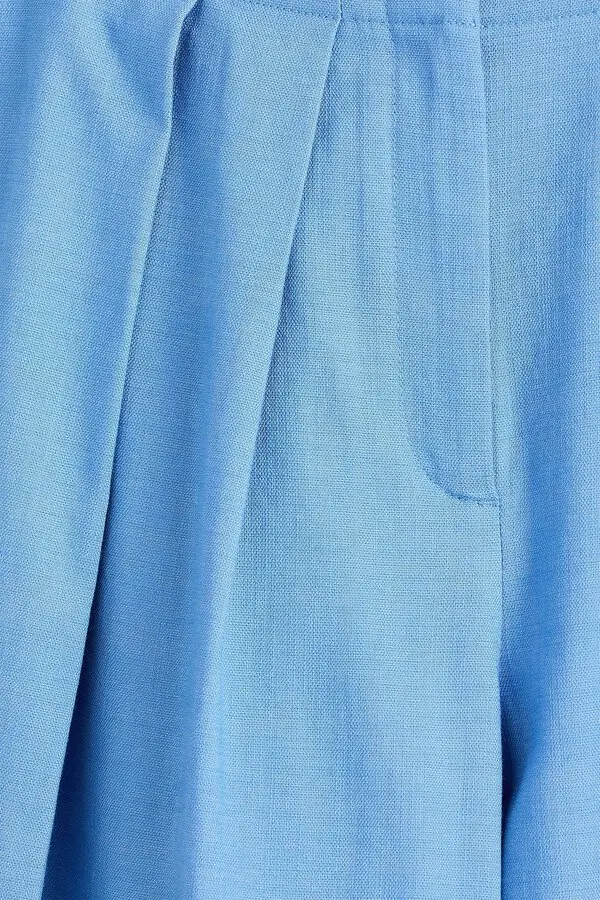 Maje Pleated Crepe Wideleg Pants