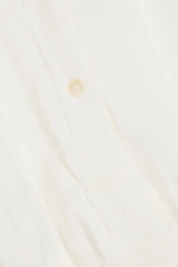 Maje Tiered Fil Coupé And Swissdot Mini Shirt Dress