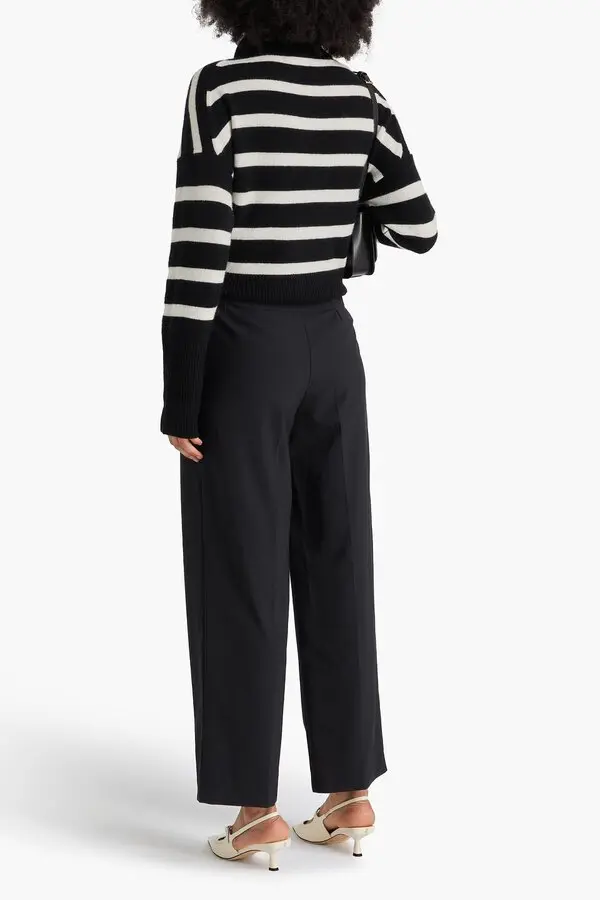 Maje Pleated Crepe Straightleg Pants