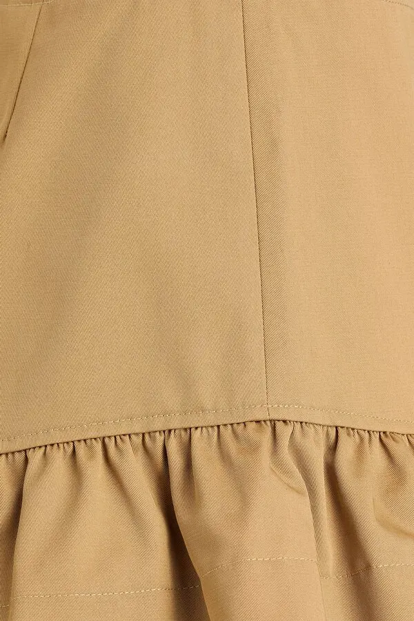 Sandro Ruffled Cottontwill Shorts