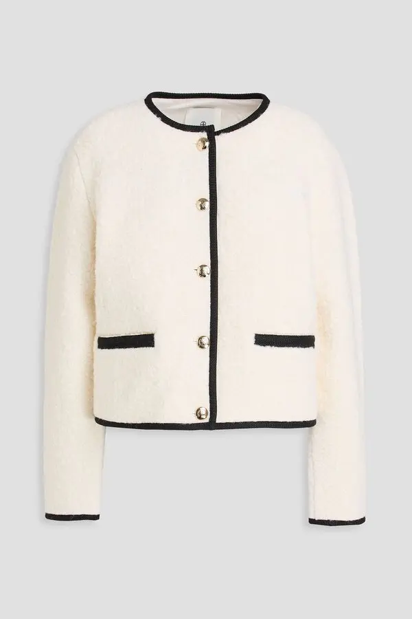 ANINE BING Logan Woolblend Bouclétweed Jacket