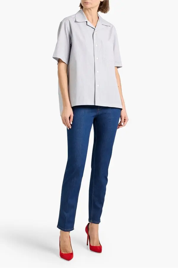 Victoria Beckham Striped Cottonpoplin Shirt