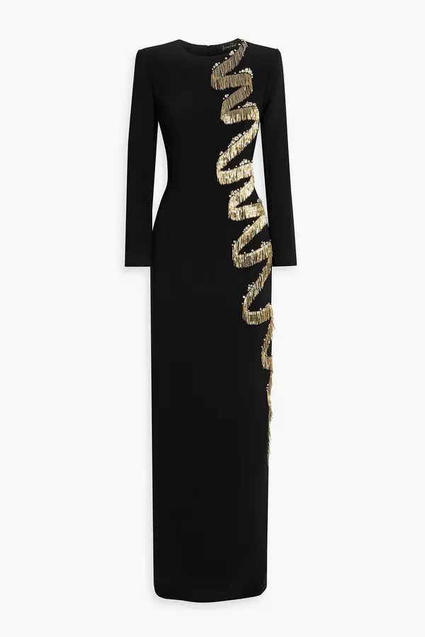 Jenny Packham Liberty Embellished Crepe Gown