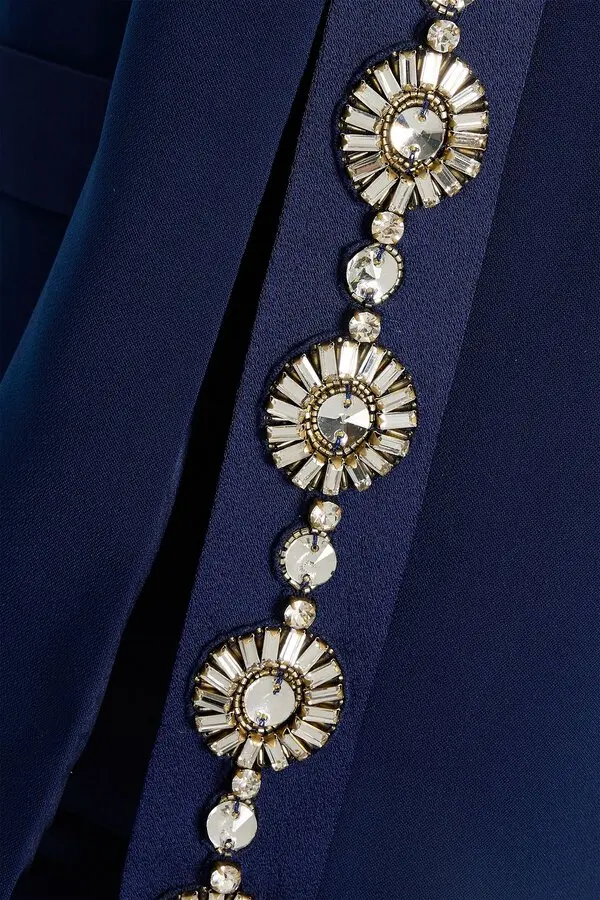 Jenny Packham Mildred Embellished Crepe Gown