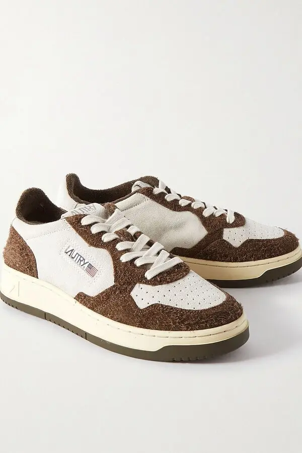 AUTRY Medalist Leathertrimmed Suede Sneakers