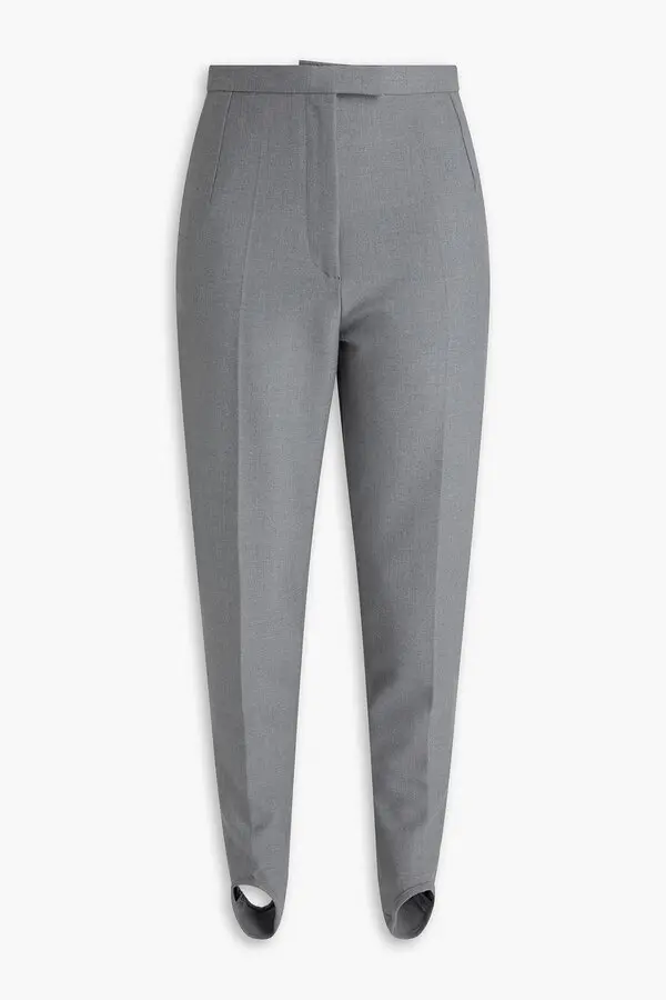 Dries Van Noten Woolblend Tapered Stirrup Pants
