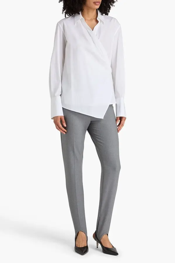 Dries Van Noten Woolblend Tapered Stirrup Pants