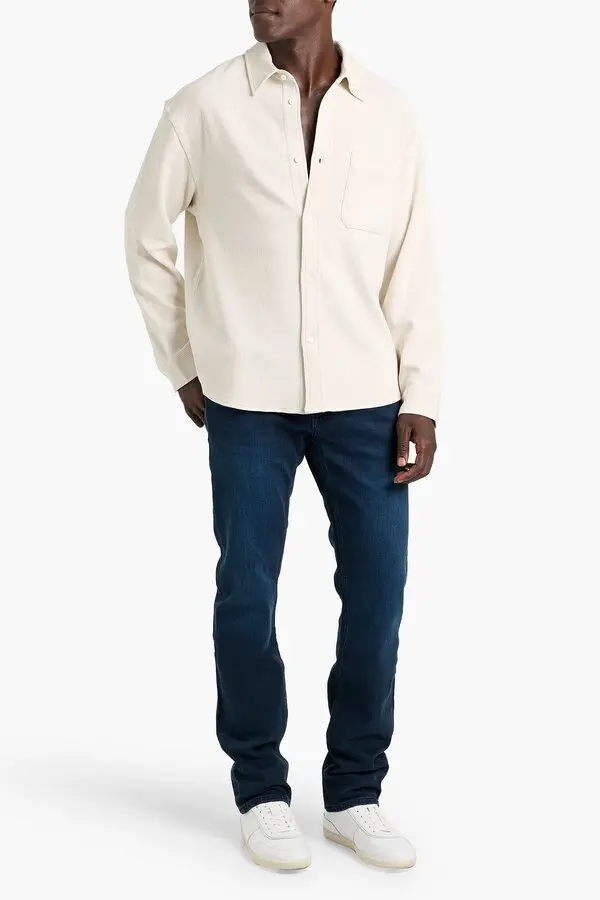 FRAME Waffleknit Cotton Shirt - Ecru