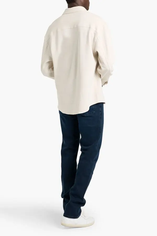 FRAME Waffleknit Cotton Shirt - Ecru