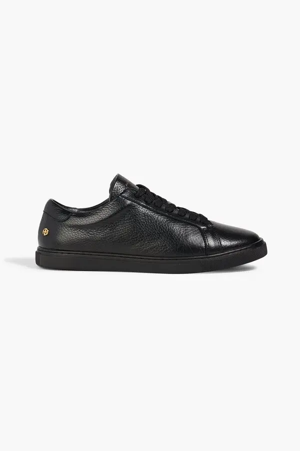 ANINE BING Liane Pebbledleather Sneakers - Black