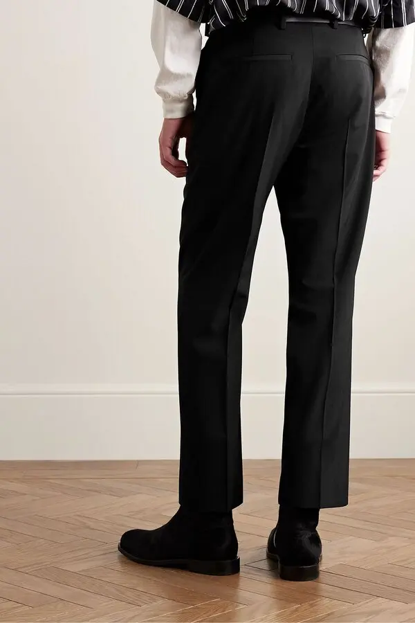 Acne Studios Pilos Slimfit Straightleg Crepe Pants