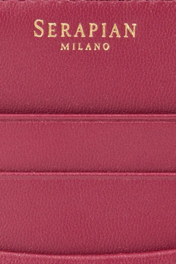 SERAPIAN Woven Leather Cardholder
