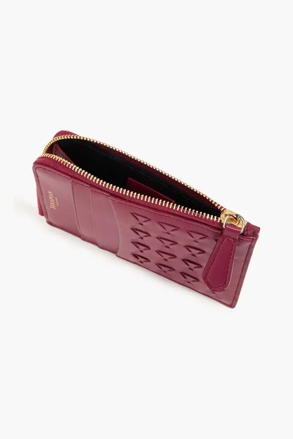 SERAPIAN Woven Leather Cardholder