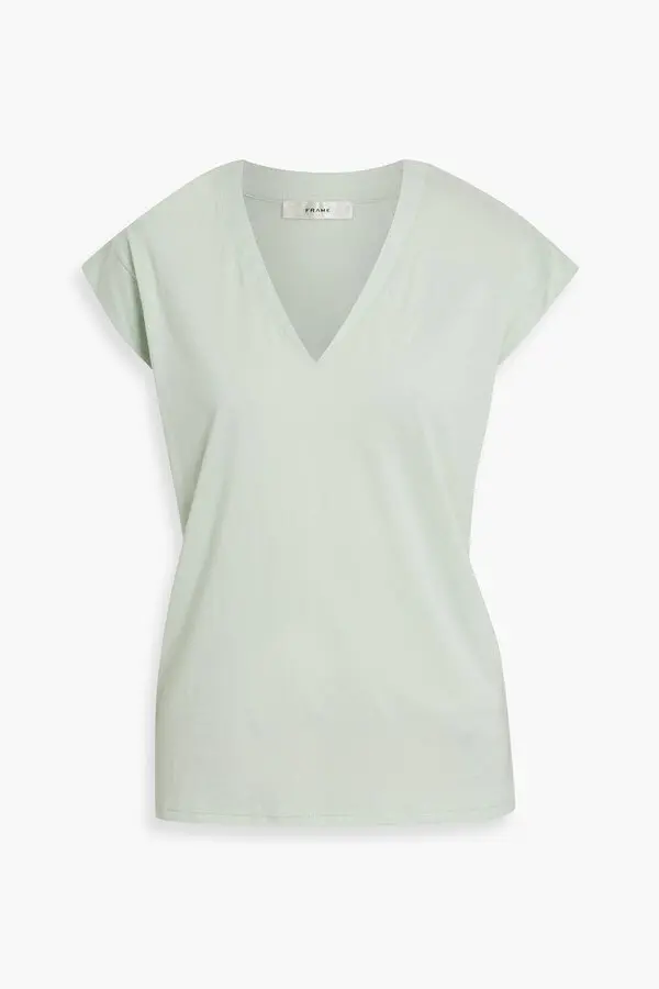FRAME Le Mid Rise Pima Cottonjersey Top - Mint