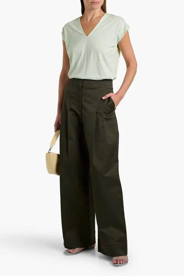 FRAME Le Mid Rise Pima Cottonjersey Top - Mint