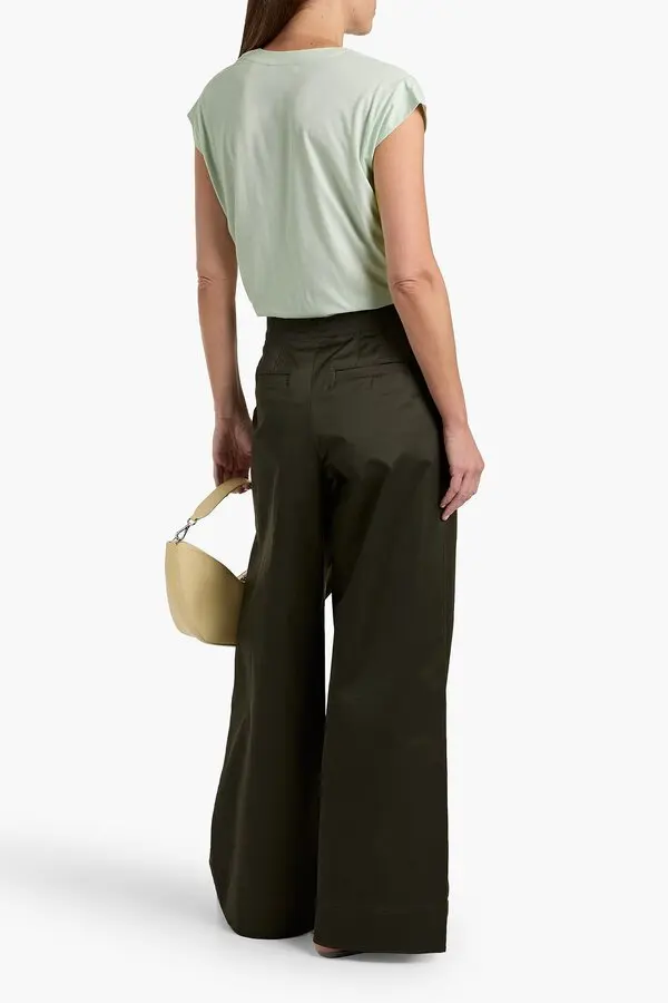 FRAME Le Mid Rise Pima Cottonjersey Top - Mint