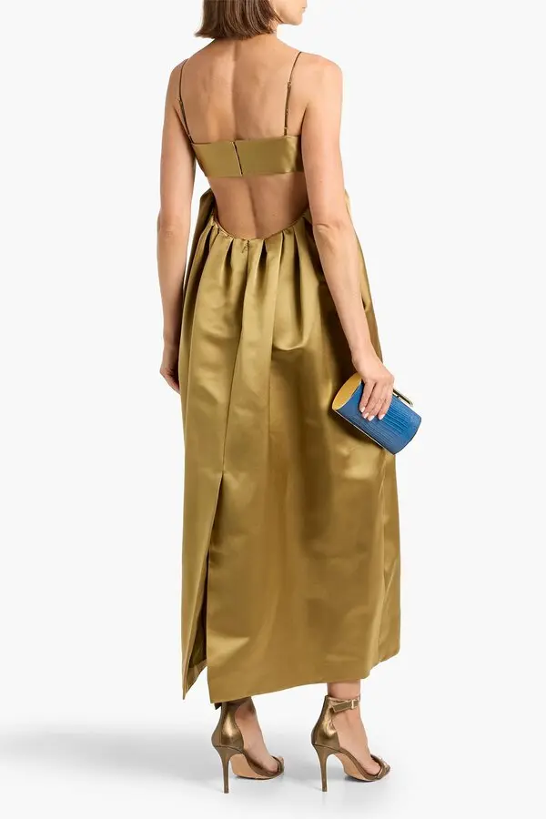 Adam Lippes Liet Cutout Duchesse Silksatin Gown