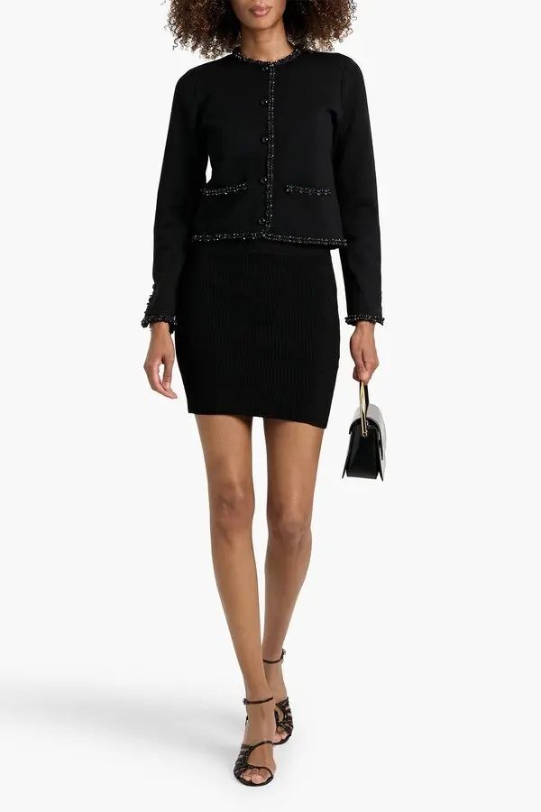 FRAME Beadembellished Woolblend Jacket