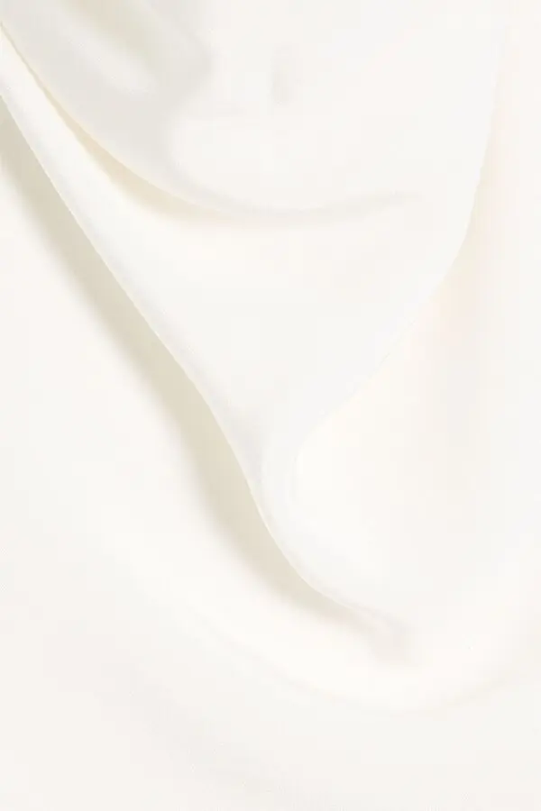Adam Lippes Bandera Draped Silkcrepe Top