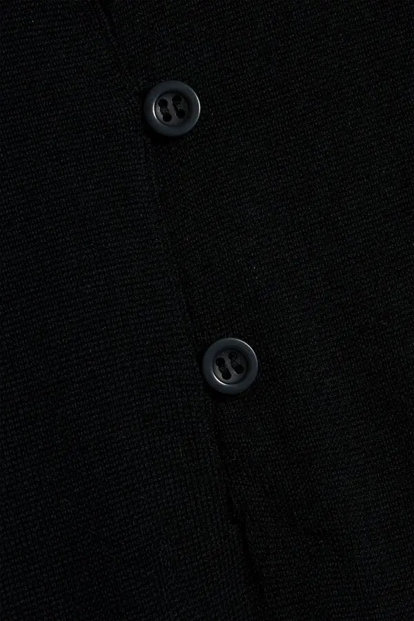 FRAME The Smart Polo Wool Mini Shirt Dress