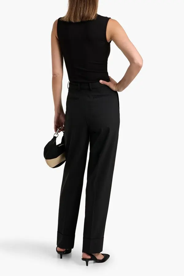 FRAME The Cuffed Twill Tapered Pants