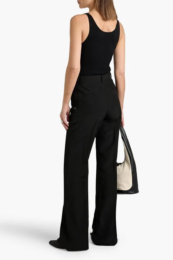 Sportmax Pleated Woven Wideleg Pants
