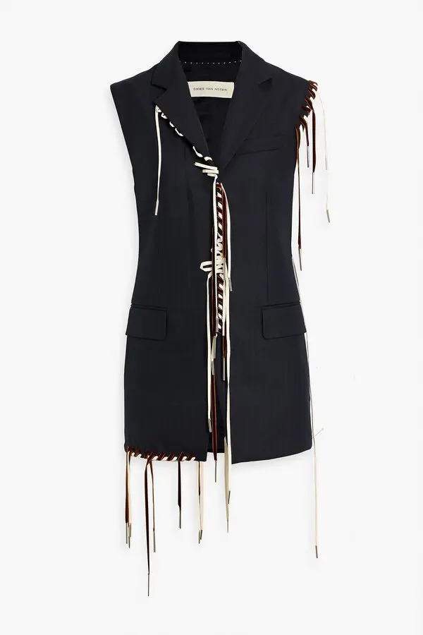 Dries Van Noten Fringed Wool Vest