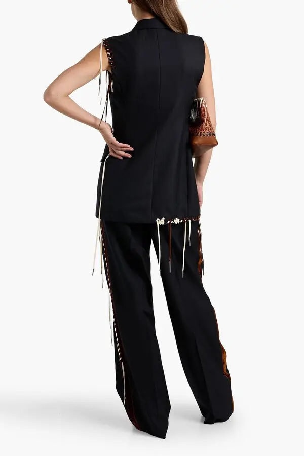 Dries Van Noten Fringed Wool Vest
