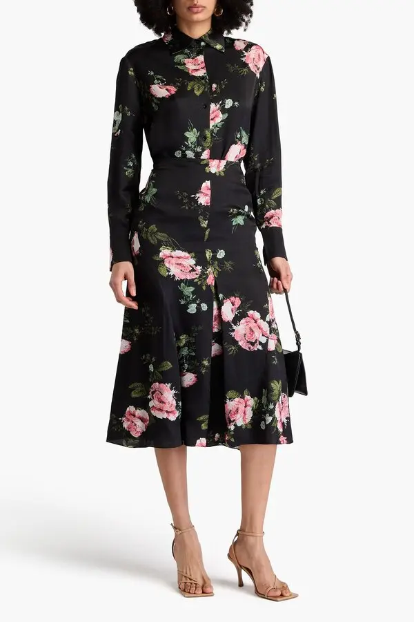 Erdem Cavendish Floralprint Seersucker Shirt