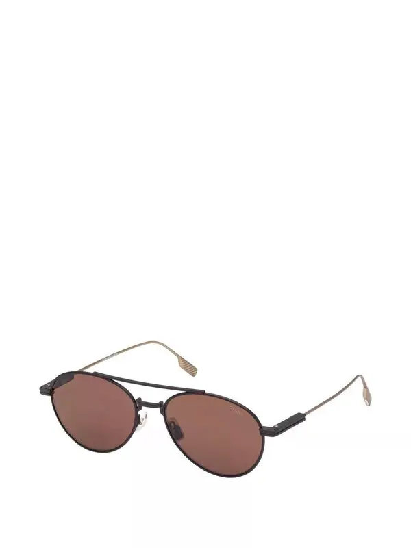 Zegna Round Frame Sunglasses